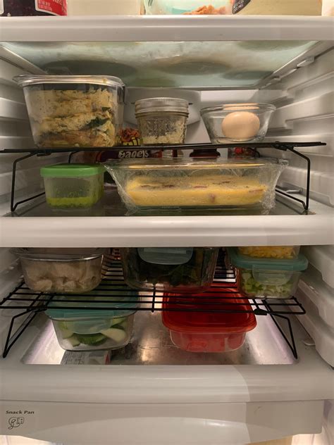 Use A Stackable Cooling Rack To Double Your Refrigerators Storage
