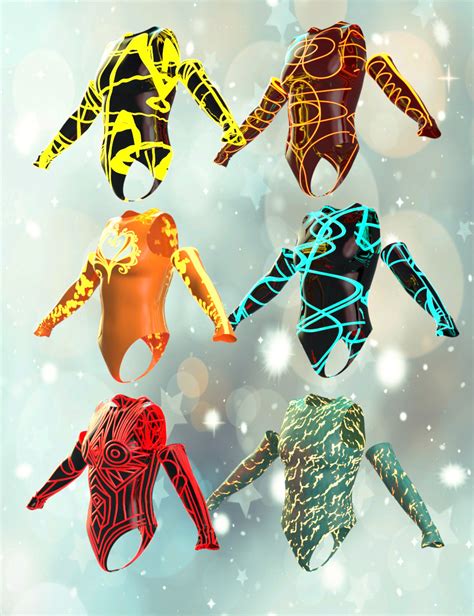 Dna Neon Leotard For Genesis 9 Daz 3d