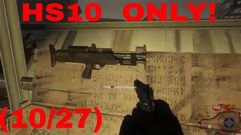 Black Ops 1 Zombies Hs10 Only Challenge On Ascension 1027 Youtube