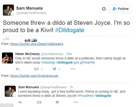 New Zealand Politician Steven Joyce Almost Hit In The Face With A Sex Toy Daily Mail Online