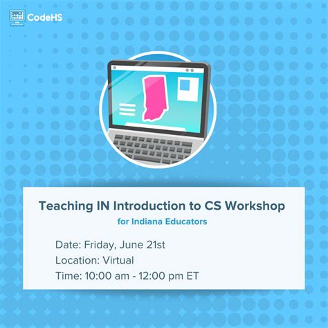Codehs On Linkedin Indiana Educators Join Codehs For A Free Workshop