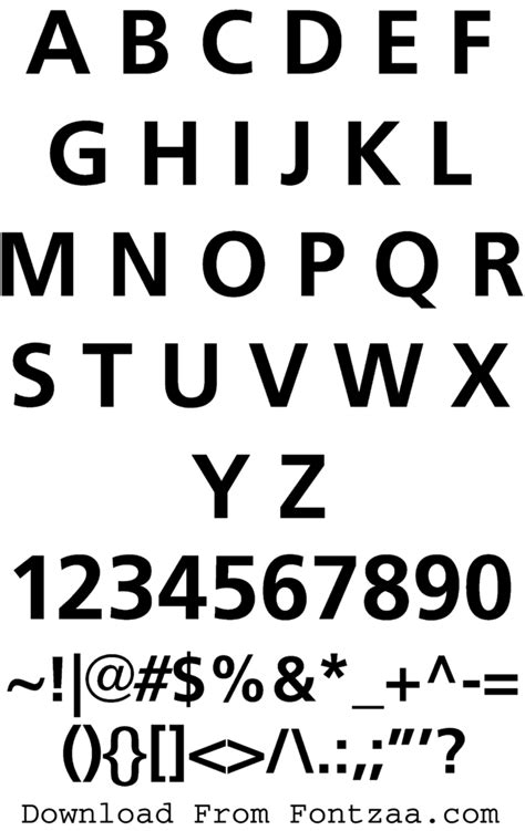 Frutiger Font Fontzaa Exclusive Fonts Library