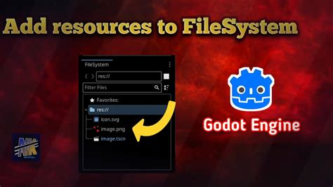 How To Add Images In Godot Projects On Mobile Add Resources To Filesystem Godot Engine Youtube