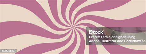 아이스크림 소용돌이 방사형 배경입니다 사이카델릭한 확장 가능한 줄무늬가 수렴합니다 재미있는 태양 광선 나선 회전 광선 소용돌이 디자인을 위한 벡터 그림입니다 여름 소용돌이