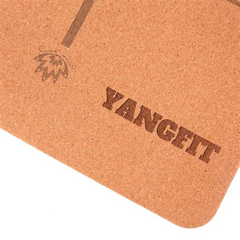 Tapete Yoga Mat Em Cortiça Natural mm Bolsa Yangfit