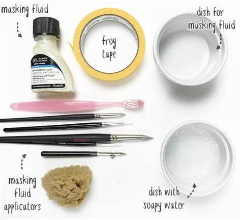 How To Use Masking Fluid For Watercolor Painting Watercolor Affair