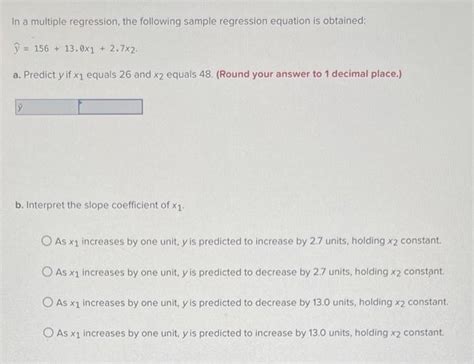 Solved In A Multiple Regression The Following Sample