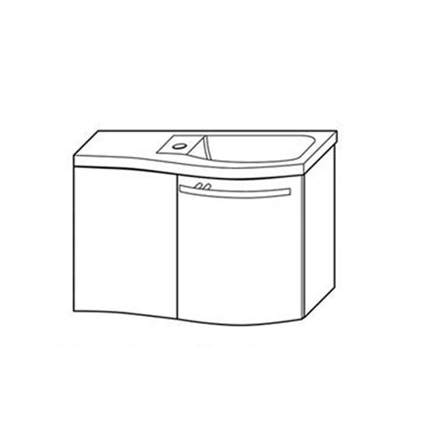 Burgbad Sinea 10 Gäste Bad Mineralguss Waschtisch Inklusive Waschtischunterschrank Rechts