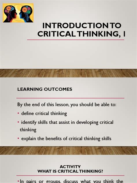 What Is Critical Thinking 1 Pdf Critical Thinking Thought