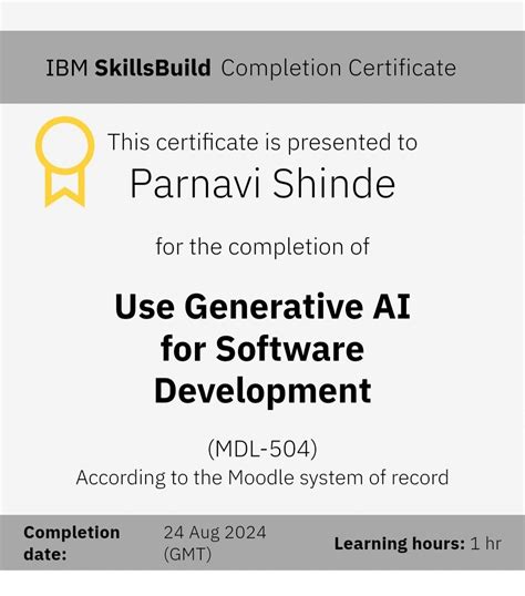 Parnavi Shinde On Linkedin Developer Ai Skillsbuild
