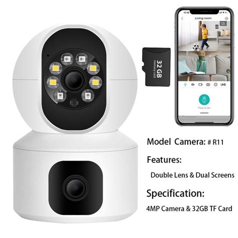 Jual New New Smart Ip Cam V Pro Dual Camera Indoor Ptz Dua Kamera Cctv V Cctv Wifi Dua