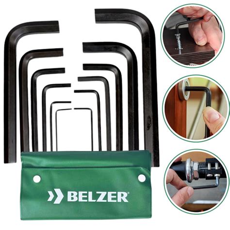 Jogo Chave Allen Em Polegadas Com 12 Peças Belzer Shopee Brasil
