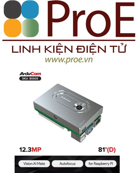 Arducam Pinsight 12mp Vision Ai Mate For Raspberry Pi 5 Điện Tử Proe
