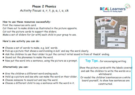 Phonics Fun More Phase 2 Phonics Real Learners