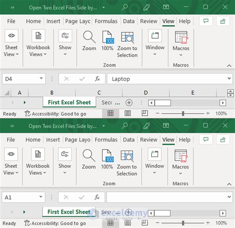 How To Open Two Excel Files Side By Side 3 Methods