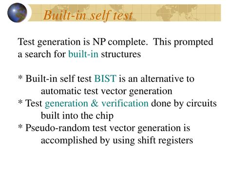 Ppt Digital Testing Built In Self Test Powerpoint Presentation Free