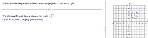 Write A Standard Equation For The Circle StudyX