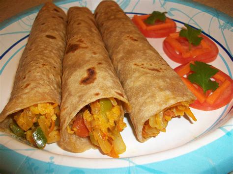 Spicy Treats Veg Paneer Chapathi Roll