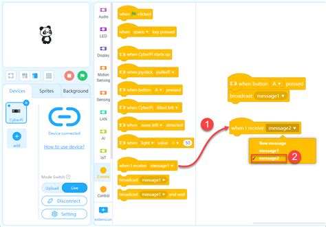 Enable A Device To Interact With A Sprite On Mblock 5 Makeblock Helping Center