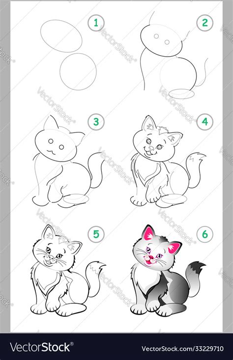 Beginners Guide To Draw Cute Kitten With Graphite Pencils