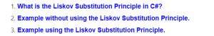 Liskov Substitution Principle In C With Examples Dot Net Tutorials