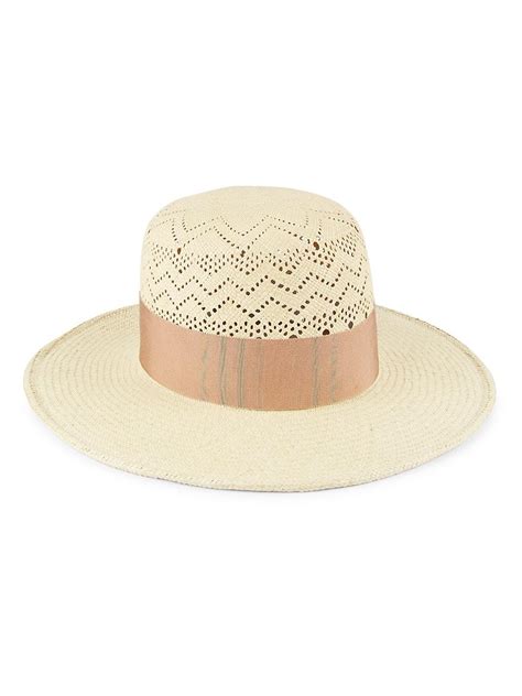 Gigi Burris Millinery Gabrielle Crochet Straw Panama Hat In White Lyst