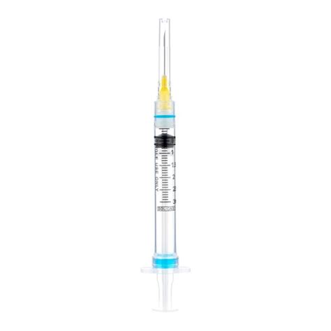 Sol Care 3cc Luer Lock Safety Syringe 25g X 1” 100box