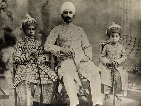 Sir Kishen Pershad With His Sons