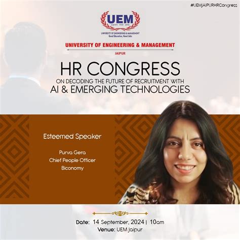 Excited To Join University Of Engineering And Management Uem This