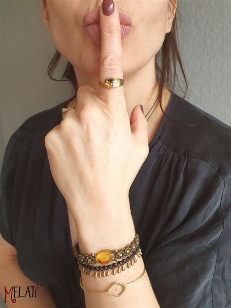 Simple Brass Ring Golden Ring Curved Ring Brass Ring Simple Ring