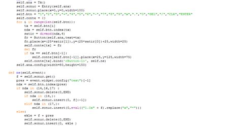 Python Karalamaları satır kodla hesap makinesi yapmak calculator with lines code