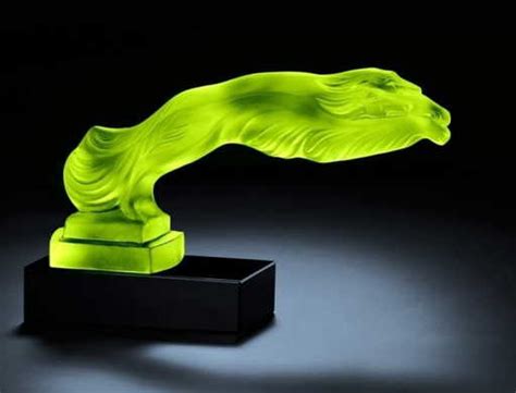 Art Deco Glass Sculpture Car Mascot For Collectors