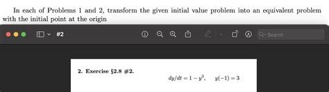Solved In Each Of Problems And Transform The Given Chegg
