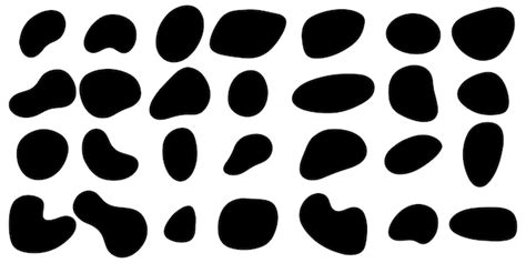 Tache Aléatoire Tache Dencre Tache De Blob Organique Motif Rond
