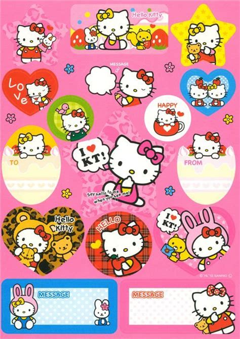 89 Sticker Hello Kitty Pink Mrsfivecent