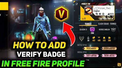 HOW TO GET V BADGE IN FREE FIRE V BADGE ADD IN FREE FIRE ADD