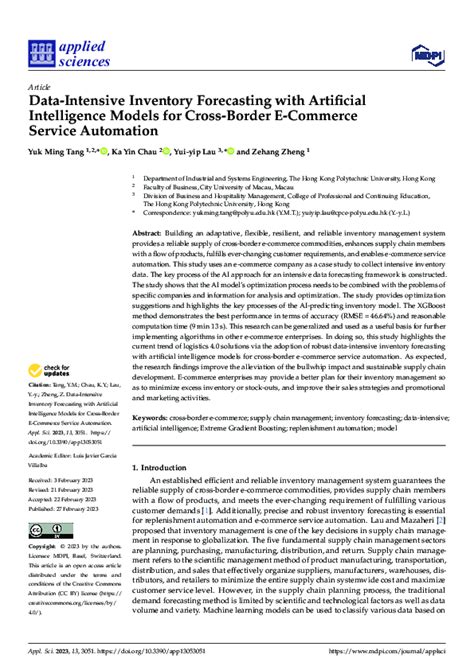 pdf data intensive inventory forecasting with artificial intelligence
