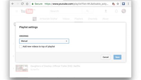 Controle e classifique listas de reprodução do YouTube usando essas