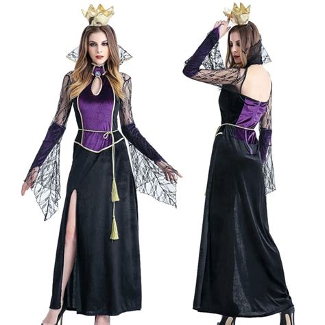 2018 New High Quality Large Size Halloween Vampire Queen Costume Female