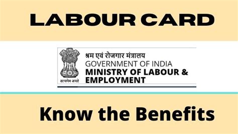 Labour Cards In India Benefits Eligibility And Application Process