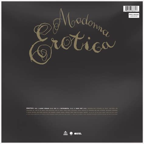 Madonna Erotica 12 Picture Disc 30e Anniversaire 2022