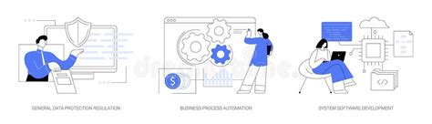 Digital Transformation Abstract Concept Vector Illustrations Stock Vector Illustration Of