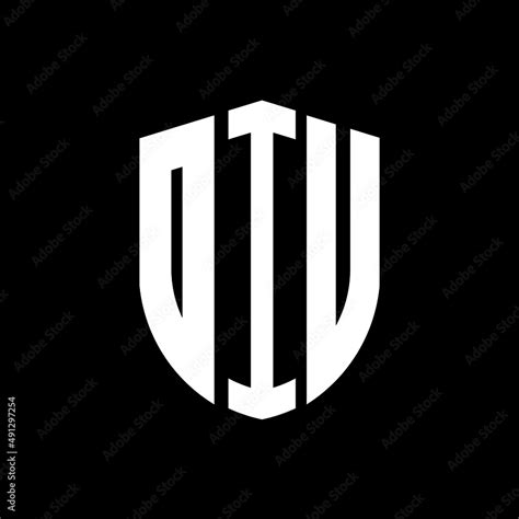 Div Letter Logo Design Div Modern Letter Logo With Black Background