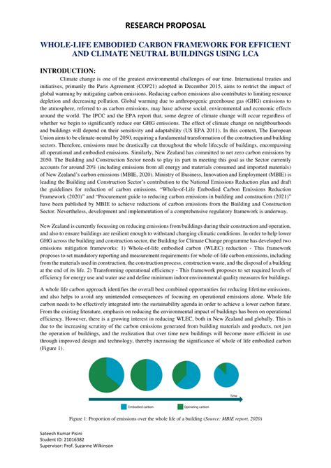 Pdf Whole Life Embodied Carbon Framework For Efficient And Climate Neutral Buildings Using