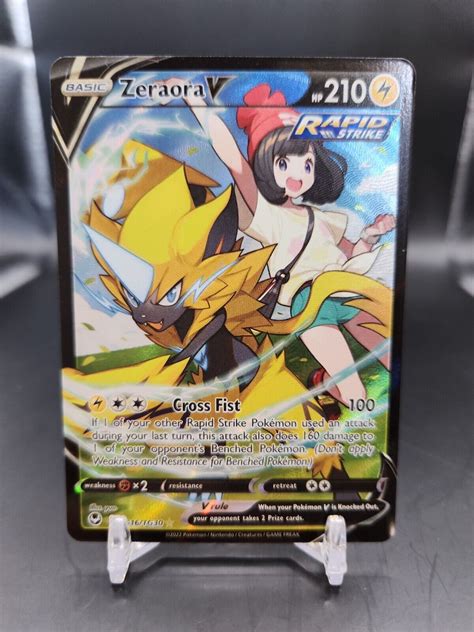 Mavin 2022 Pokemon Zeraora V Tg16tg30 Trainer Gallery Silver Tempest