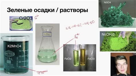 Признаки веществ | Зеленые и голубые растворы и осадки | Химия ЕГЭ ...