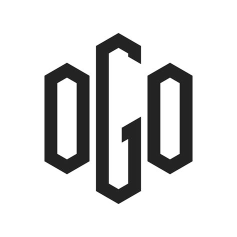 Premium Vector Ogo Logo Design Initial Letter Ogo Monogram Logo Using