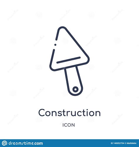 Linear Construction Works Icon From Construction Tools Outline
