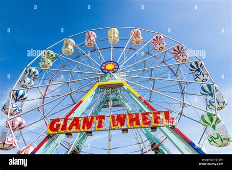 The Giant Wheel A Big Wheel Fairground Ride At Pleasure Beach