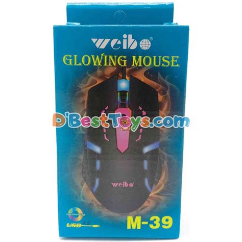 Weibo Wired Glowing Mouse M39 Dbest Toys